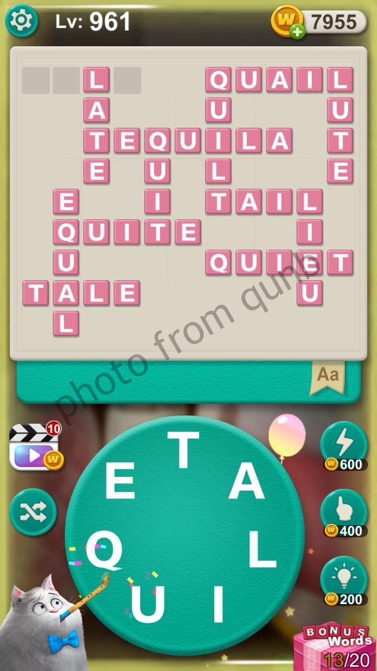 Word Villas Level 961 » qunb