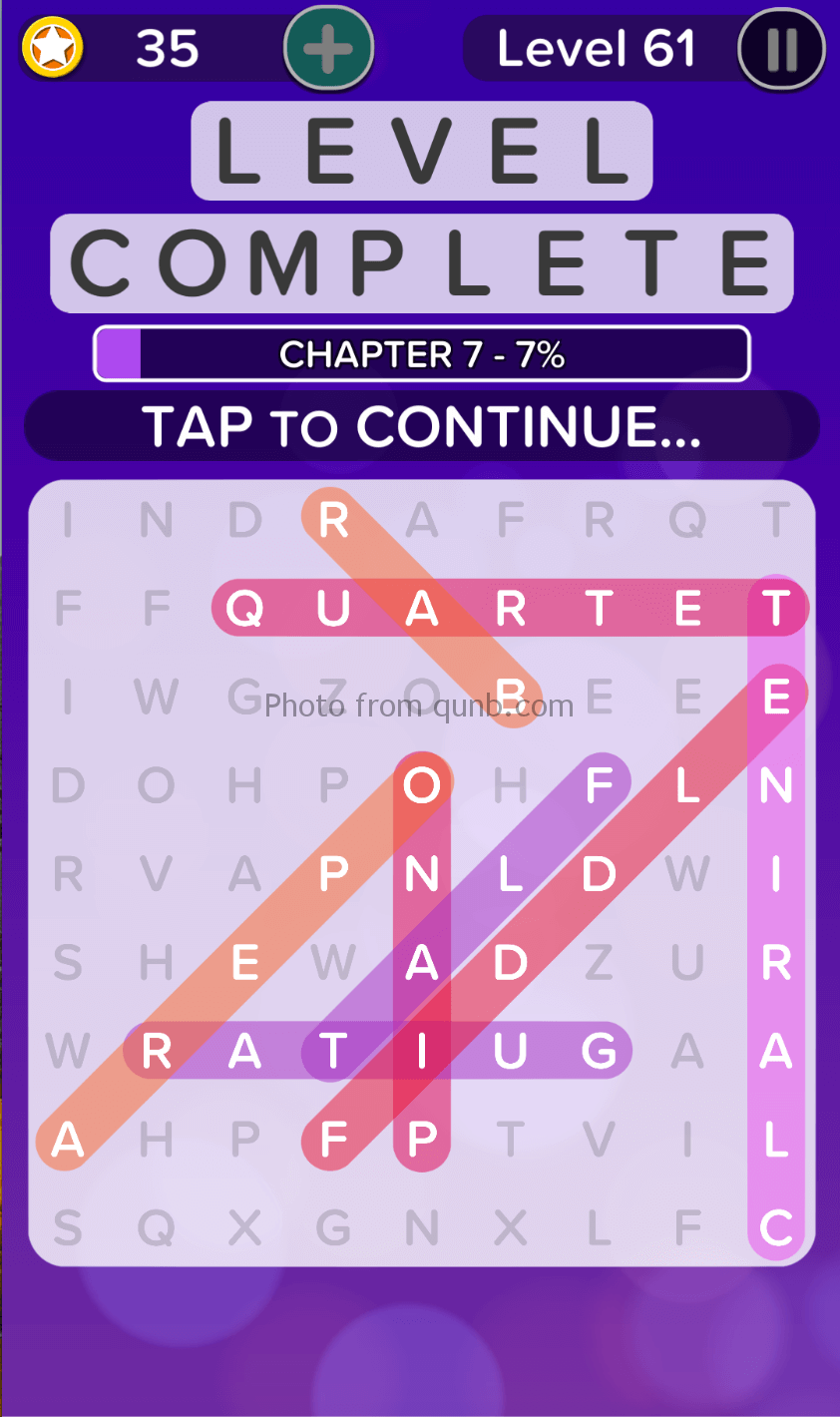 Word Search Addict Answers Level 61 Qunb