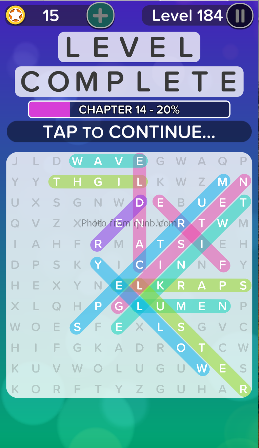 Word Search Addict Answers Level 184 Qunb