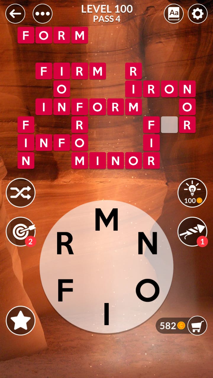Wordscapes Level 100 Pass 4 Canyon Answers And Solutions