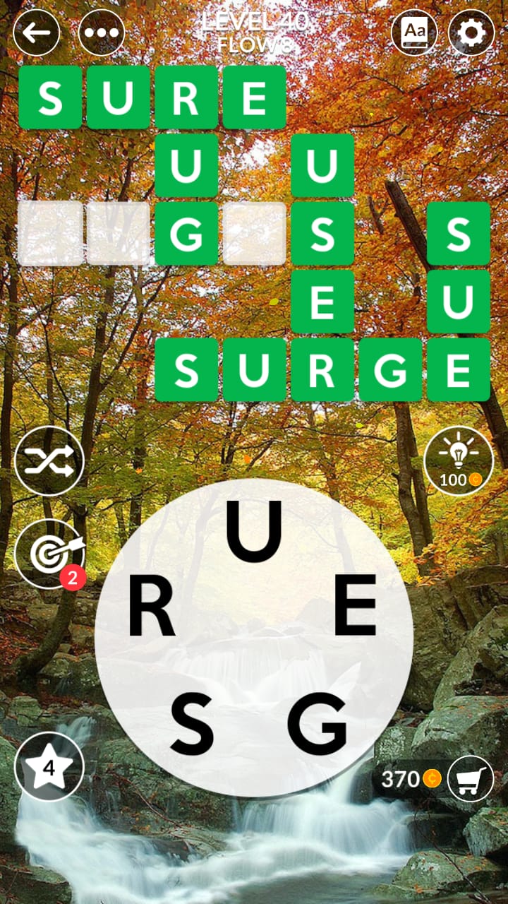 Wordscapes Level 40 Flow 8 Forest Answers And Solutions
