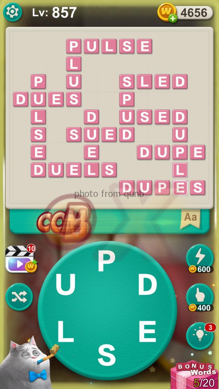 Word Villas Level 857 Qunb Word Villas Level 857 Qunb