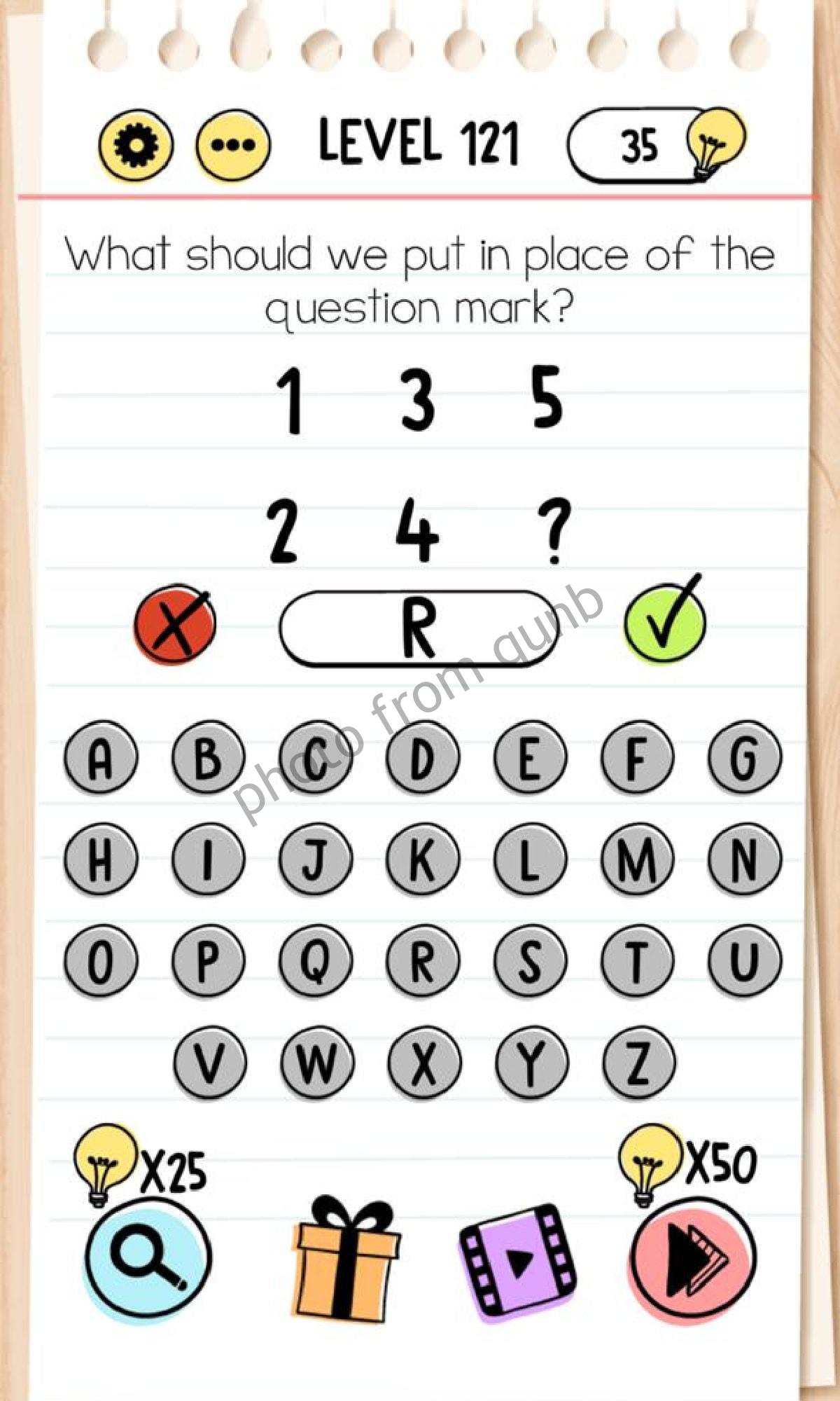 Brain Test Level 121 What Should We Put In Place Of The ion Mark