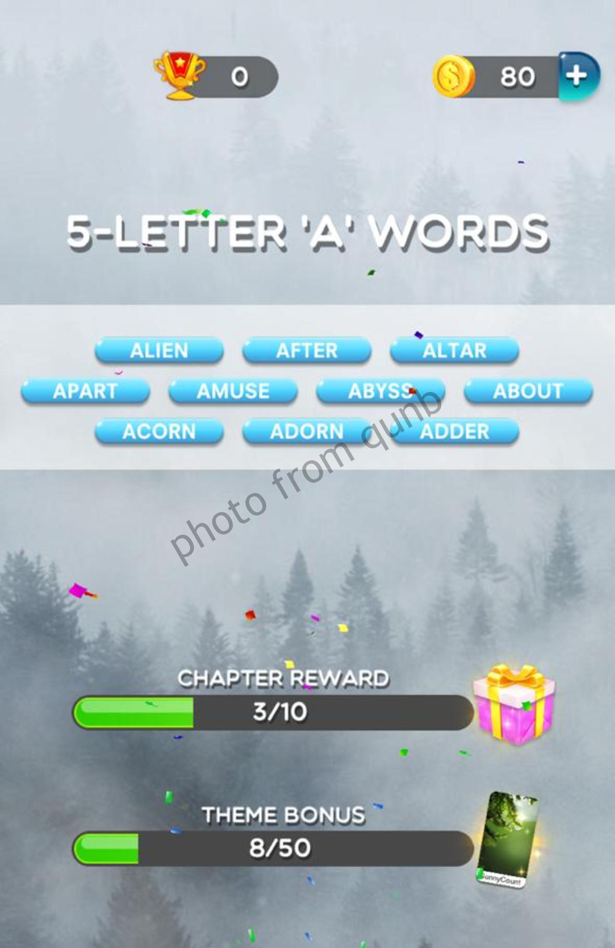 Word Crush Level 183 5 Letter A Words Answers