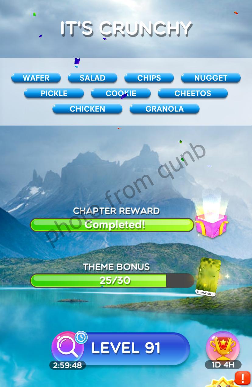 Word Crush Level 90 It s Crunchy Answers Qunb