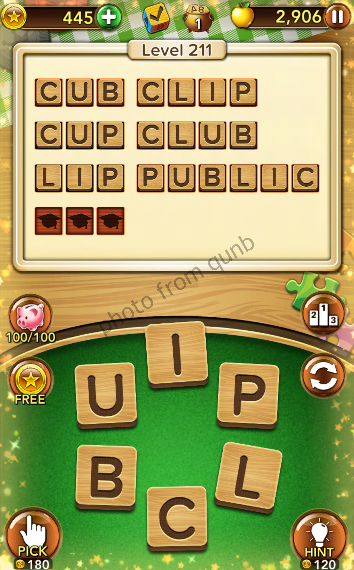 Word Collect Level 211 Answers