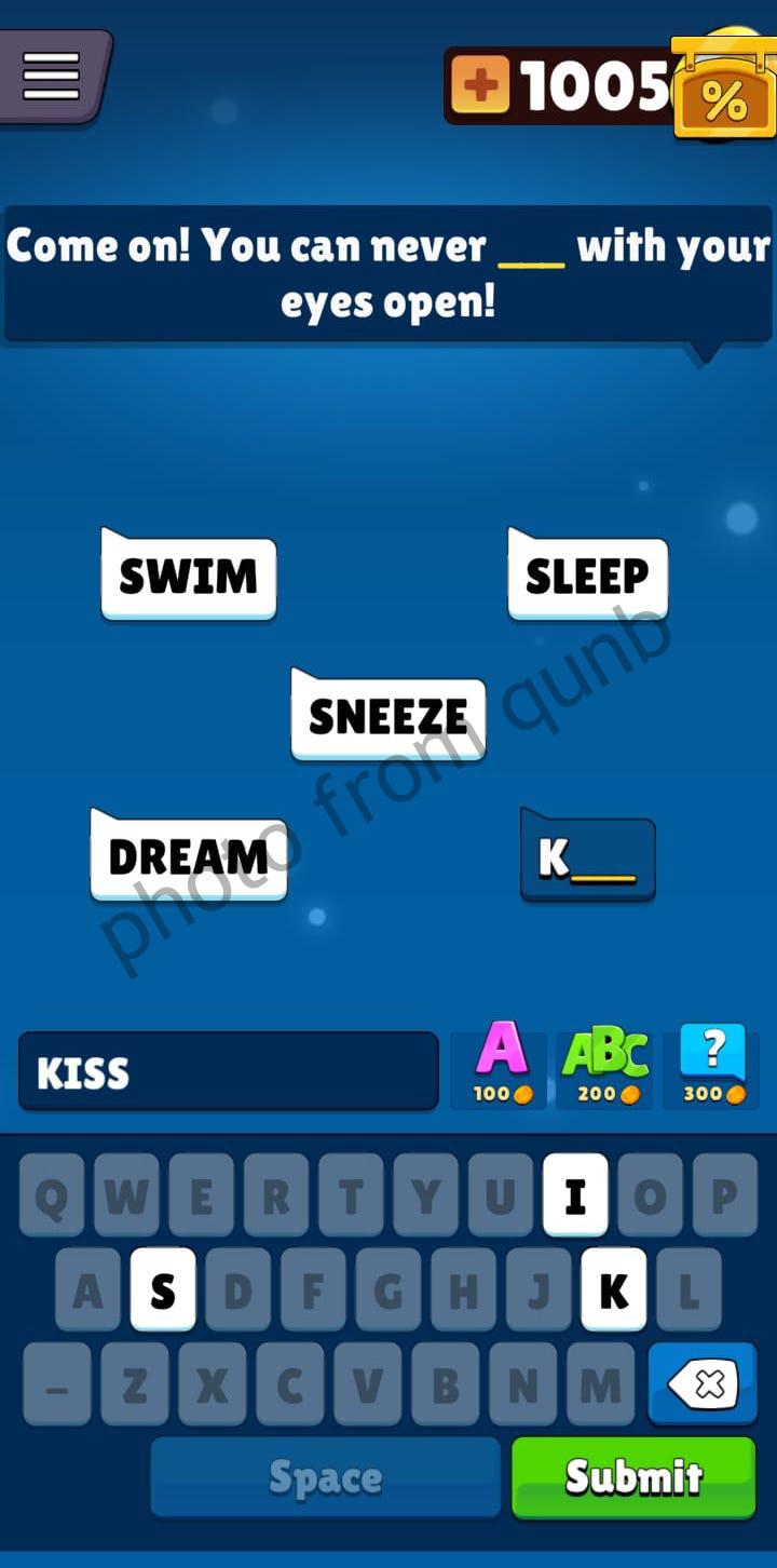 Come On You Can Never With Your Eyes Open Popular Words Level 168 Come On You Can Never With Your Eyes Open Popular Words Level 168