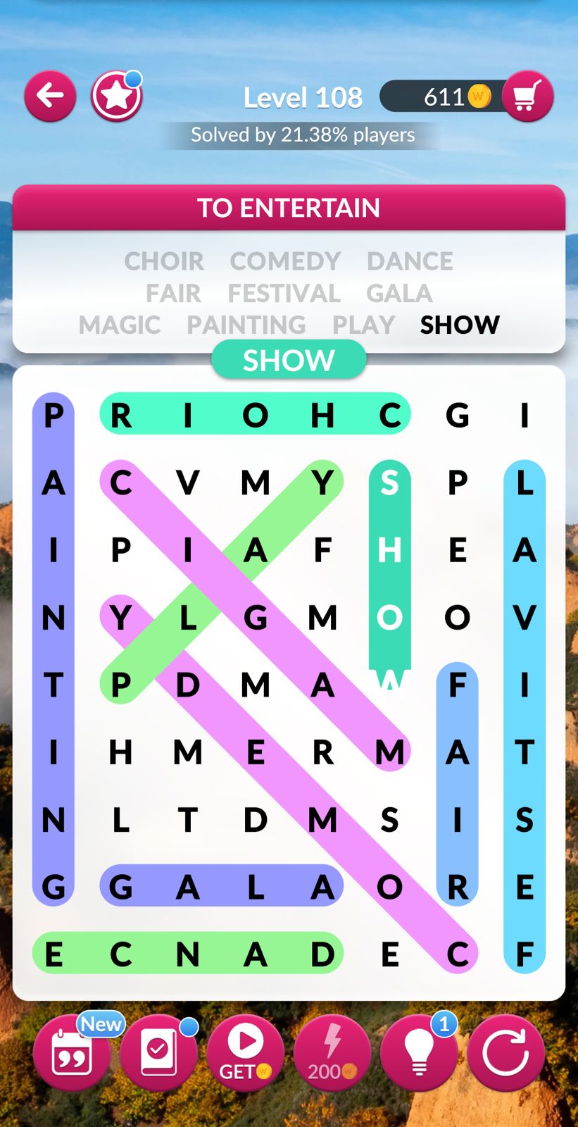 Word Search Explorer Level 108 To Entertain Answers Word Search Explorer Level 108 To Entertain Answers