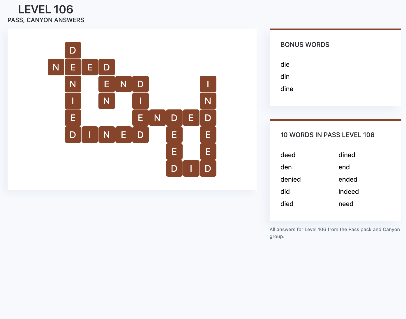 Wordscapes Level 106 Answers Bonus Words wordscapes-level-106-answers-bonus-words
