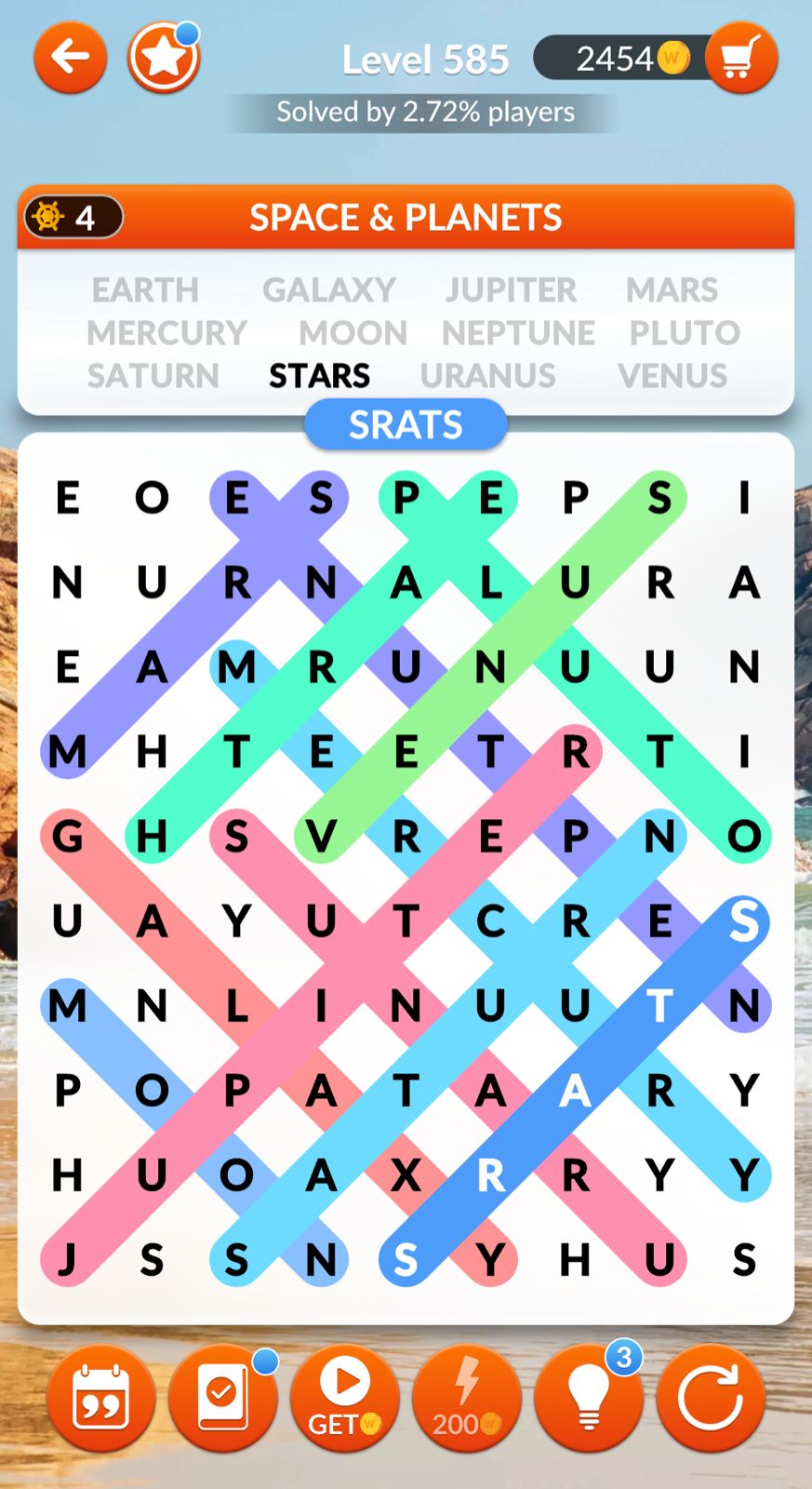 Word Search Explorer Level 585 Space Planets Answers Word Search Explorer Level 585 Space Planets Answers