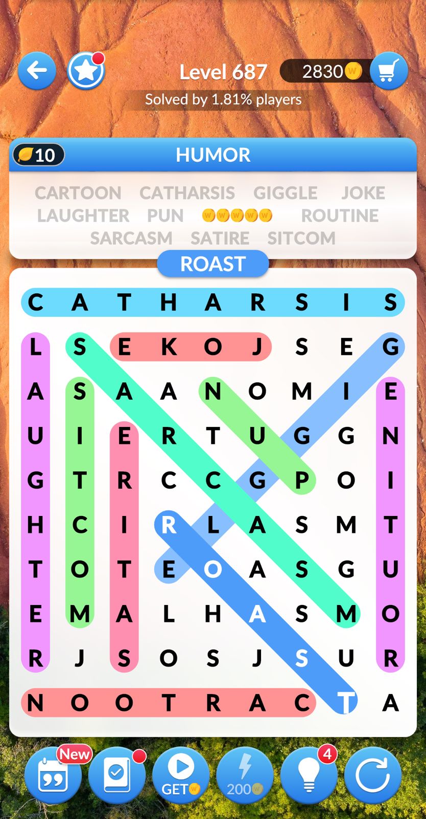 Word Search Explorer Level 687 Humor Answers Word Search Explorer Level 687 Humor Answers