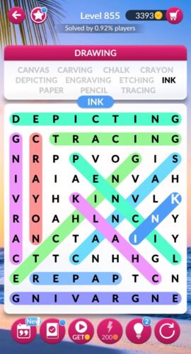 Word Search Explorer Level 855 Drawing Answers - qunb