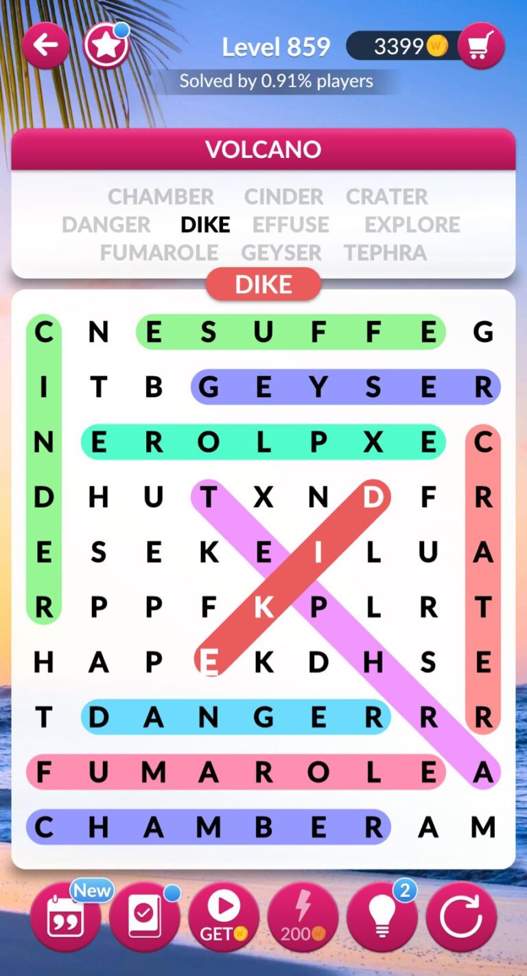 Word Search Explorer Level 859 Volcano Answers - qunb