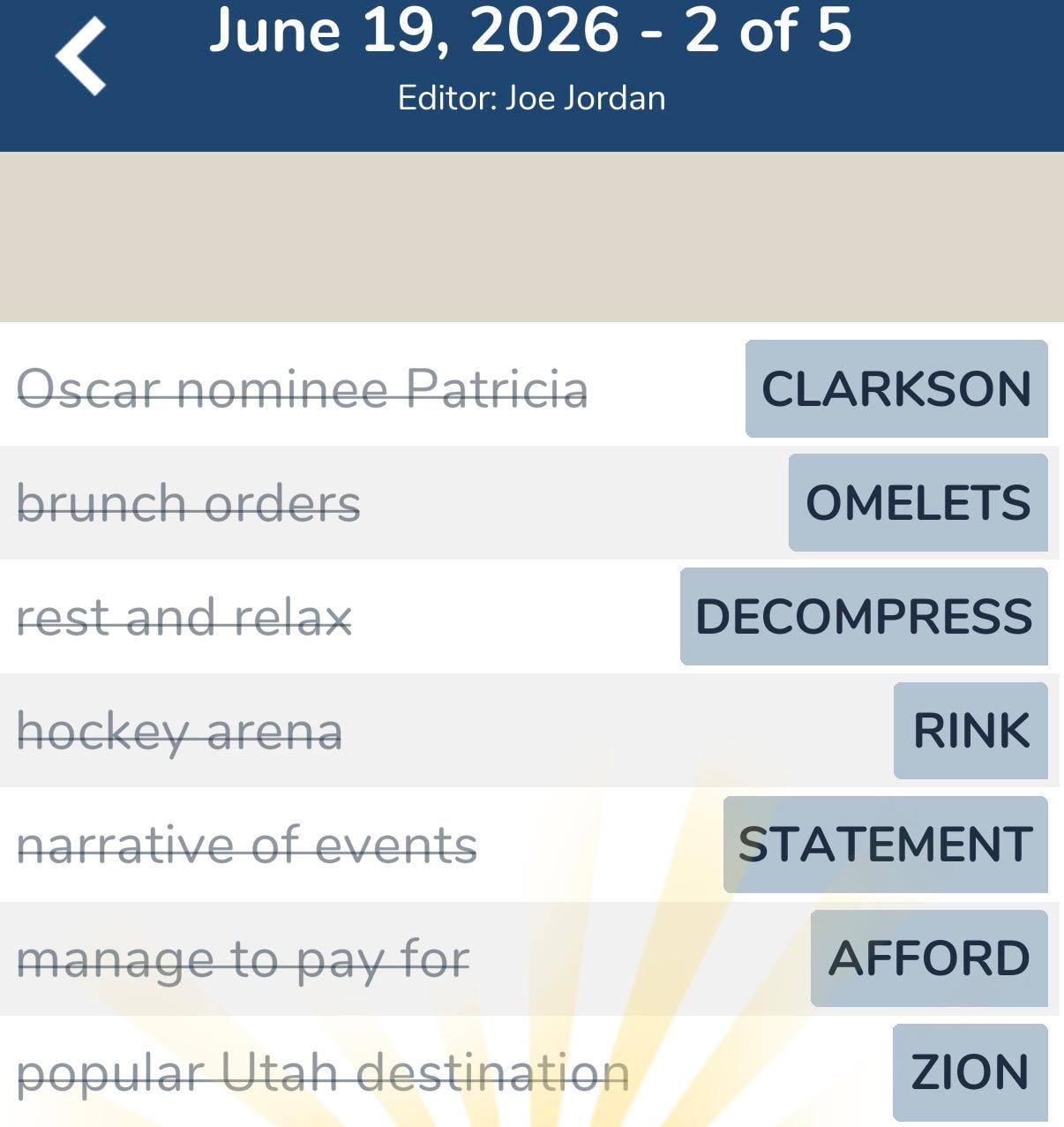7 Little Words June 19 2026 Answers Answers all in one Page