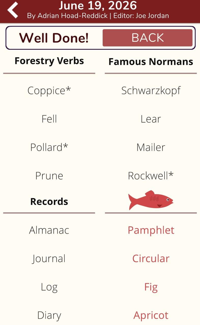 7 Little Words Red Herring June 19 2026 Answers Answers all in one Page