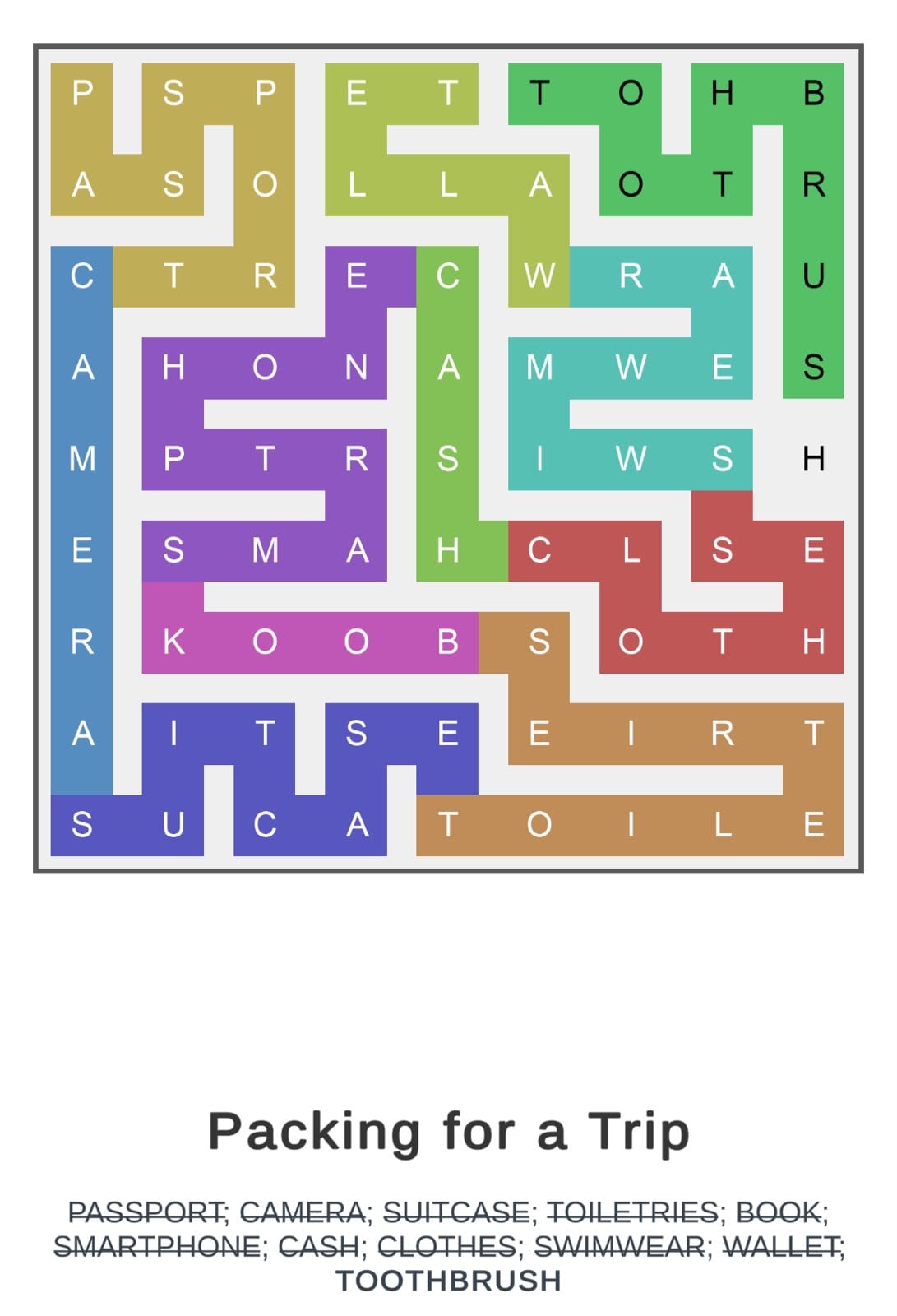 Puzzle Page Word Snake June 10 2026 Solutions - qunb