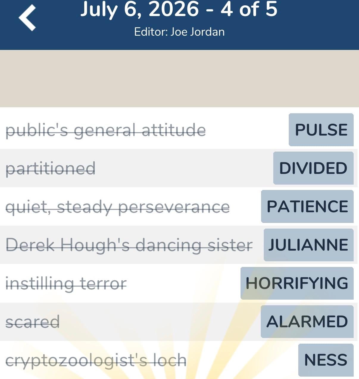 7 Little Words July 6 2026 Answers Answers all in one Page
