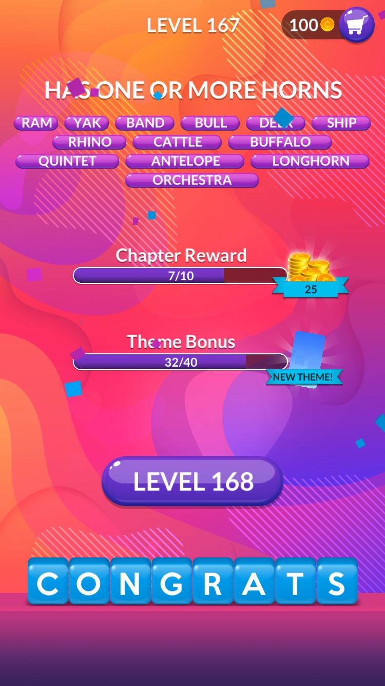 Word Stacks Level 167 Answers